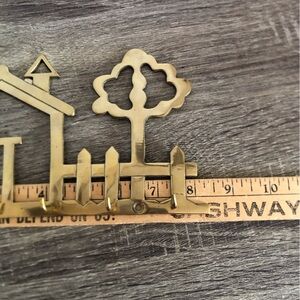 Vintage | Accents | Vtg Brass House With Tree Key Hooks | Poshmark